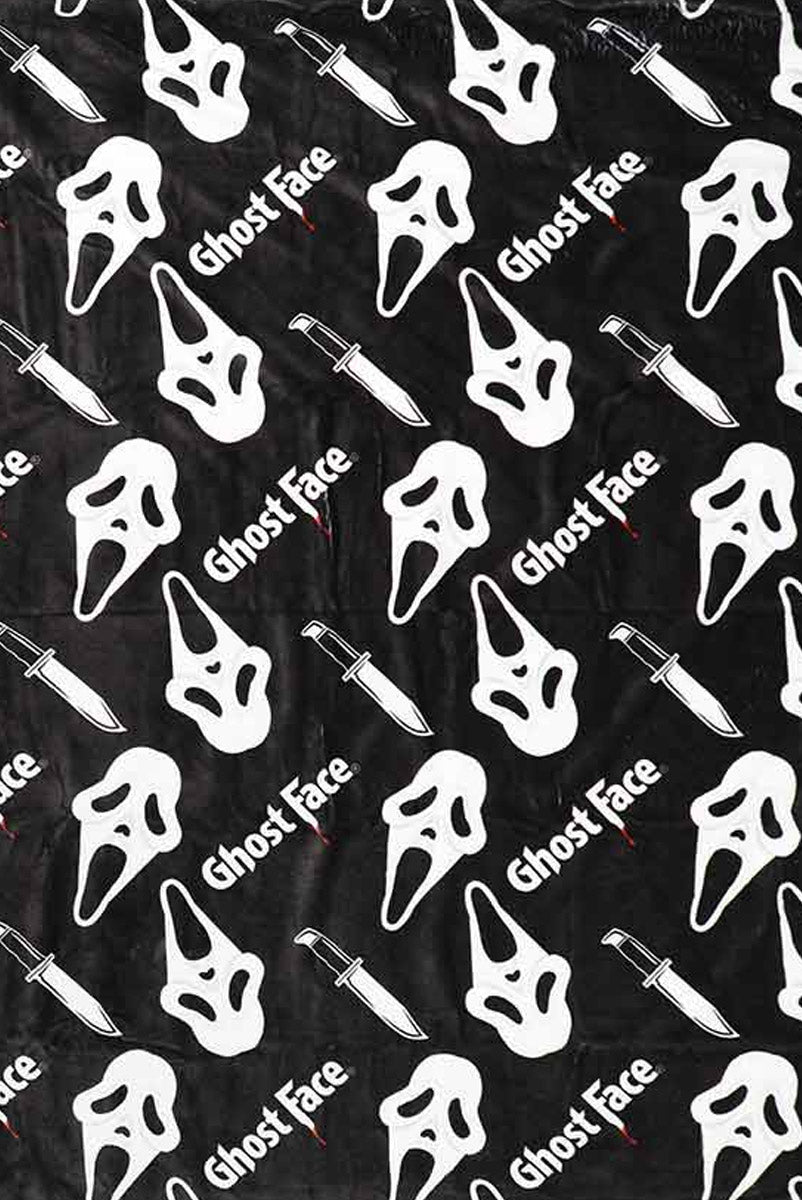 Scream - Ghost Face Double Sided Fleece Blanket – Post Mortem Horror ...