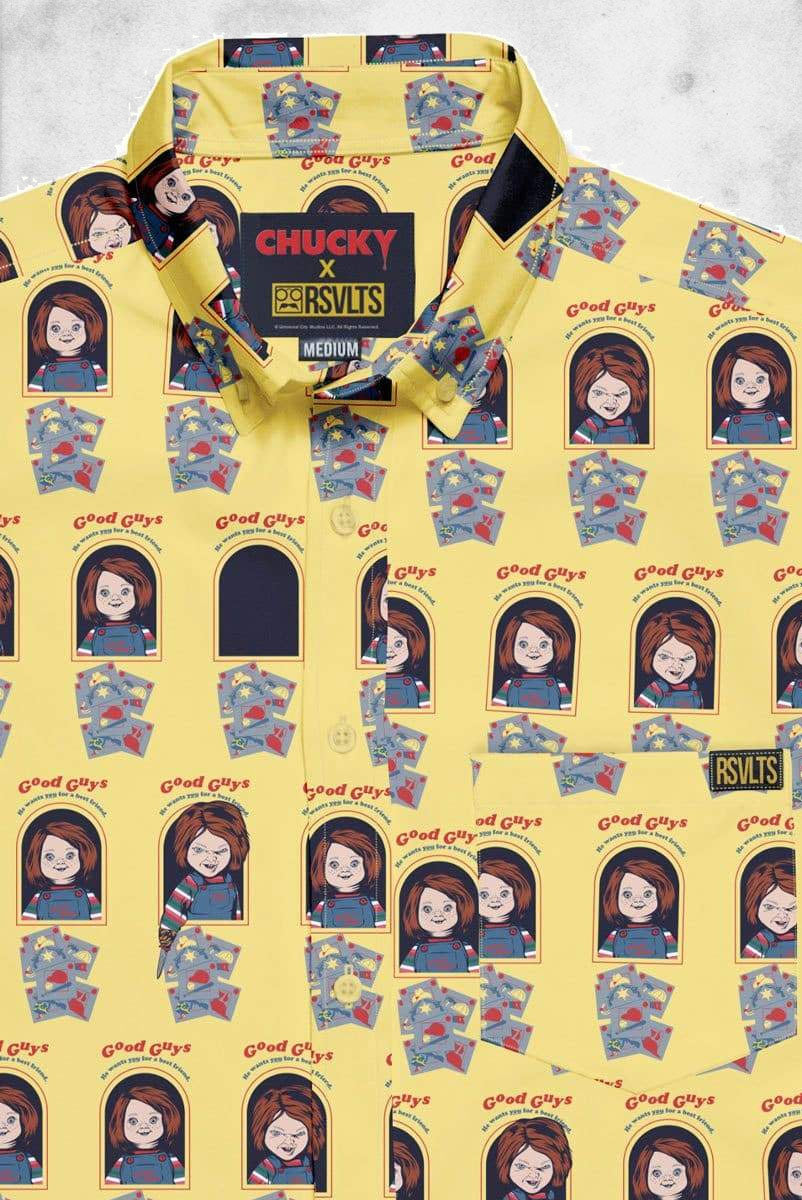 Chucky "Friends 'Till The End" Button-Up – Post Mortem Horror Bootique