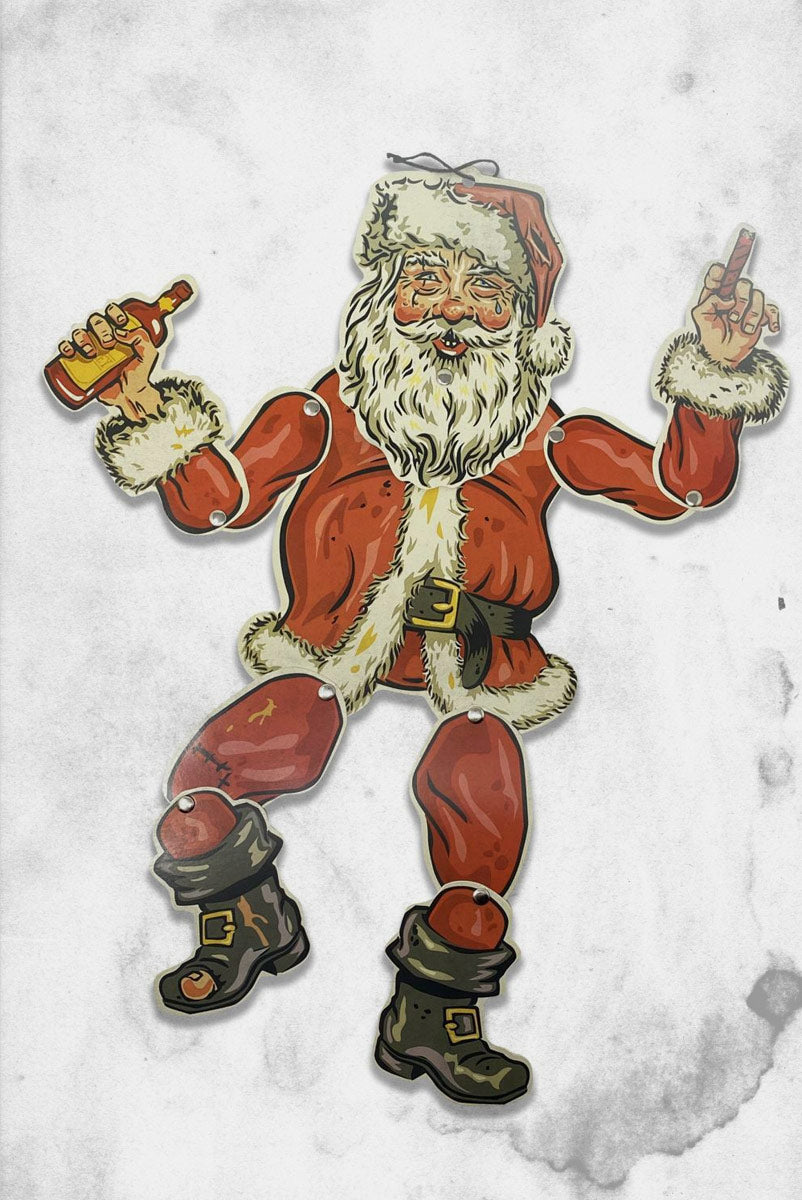 Creepy Santa Cartoon