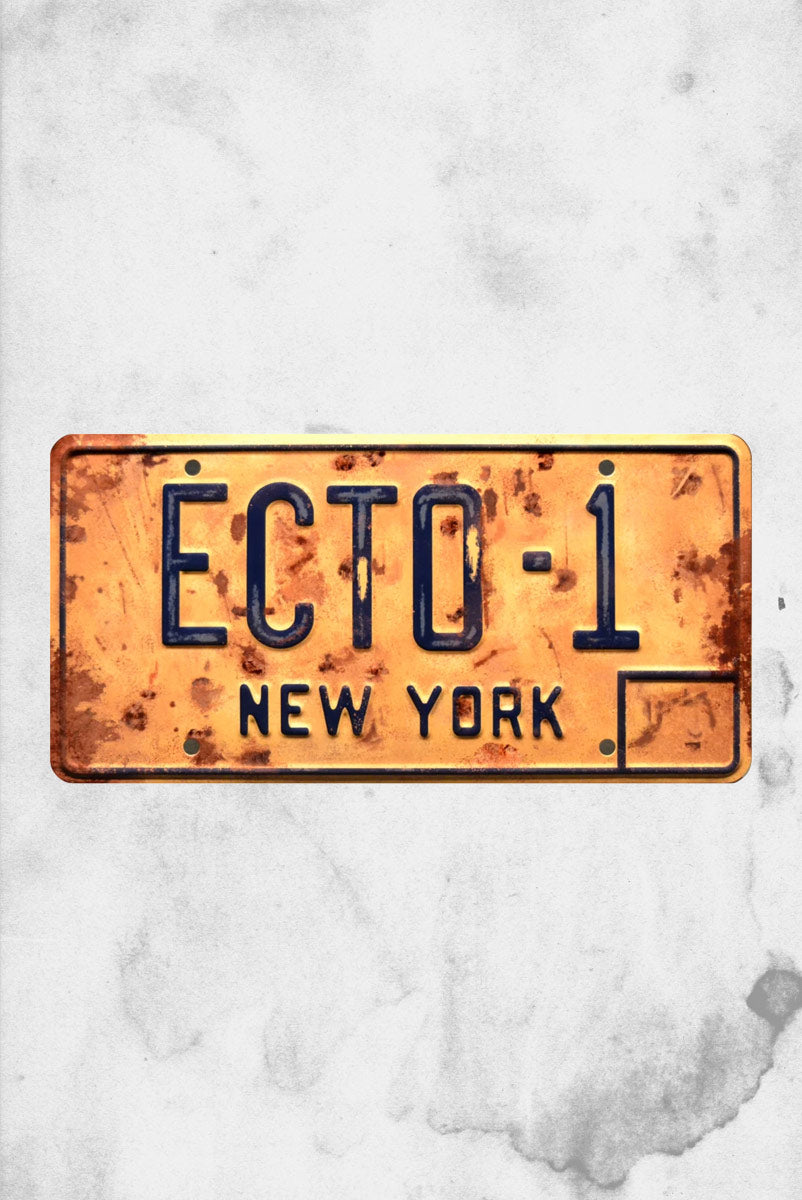 Ghostbusters: After Life - ECTO-1 Rust Plate – Post Mortem Horror Bootique