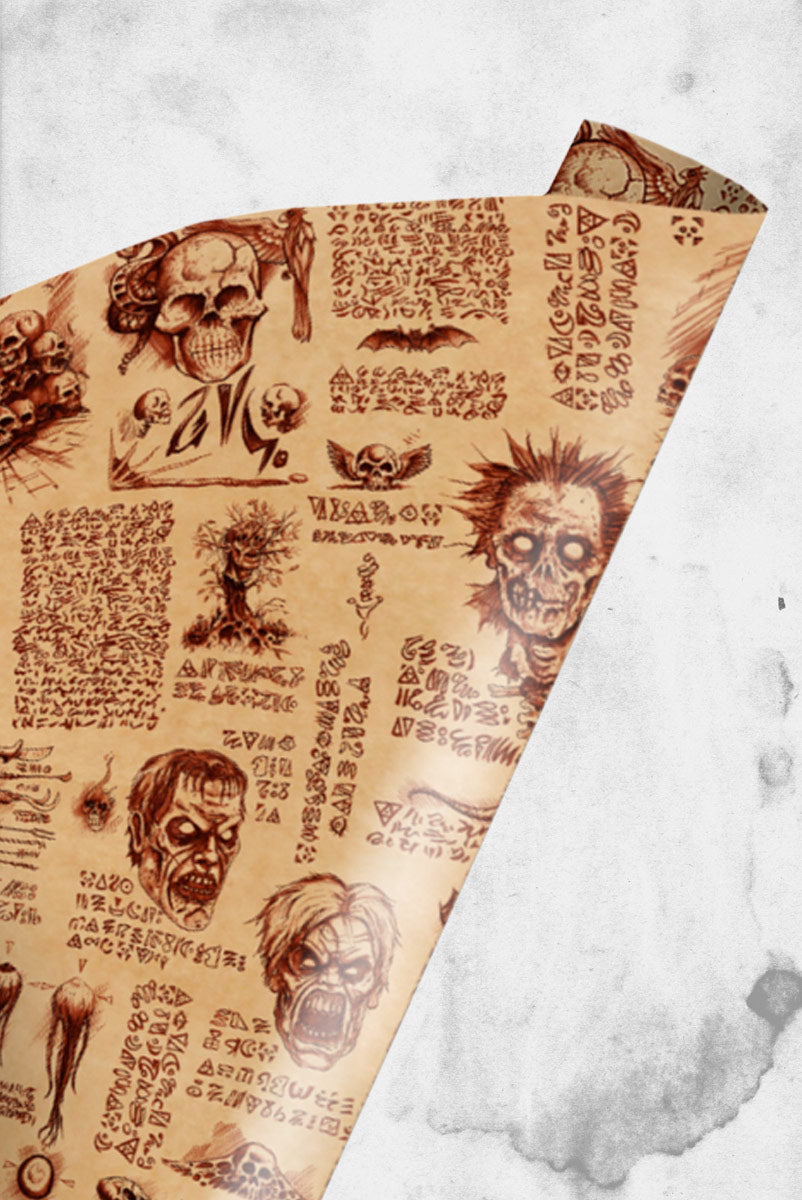 Evil Dead 2 - Necronomicon Wrapping Paper – Post Mortem Horror Bootique