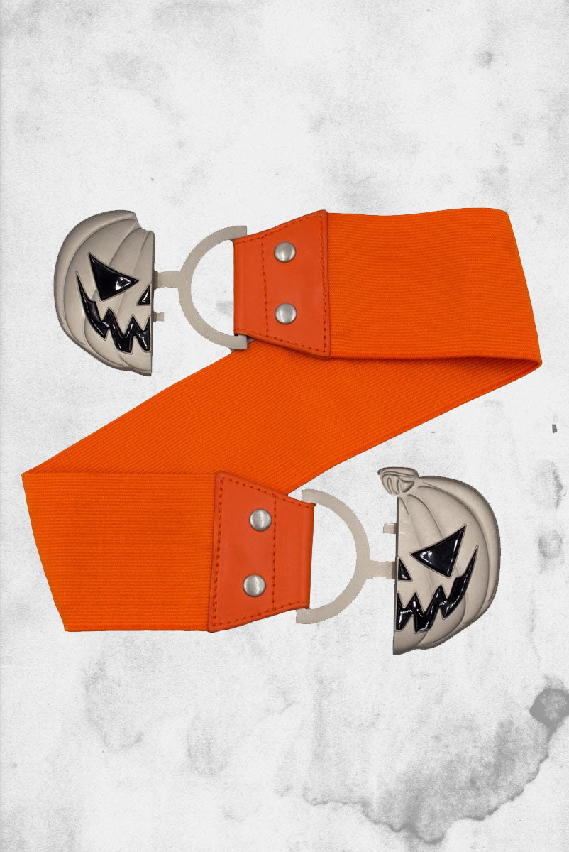 Elastic Waist Belt - Pumpkin – Post Mortem Horror Bootique