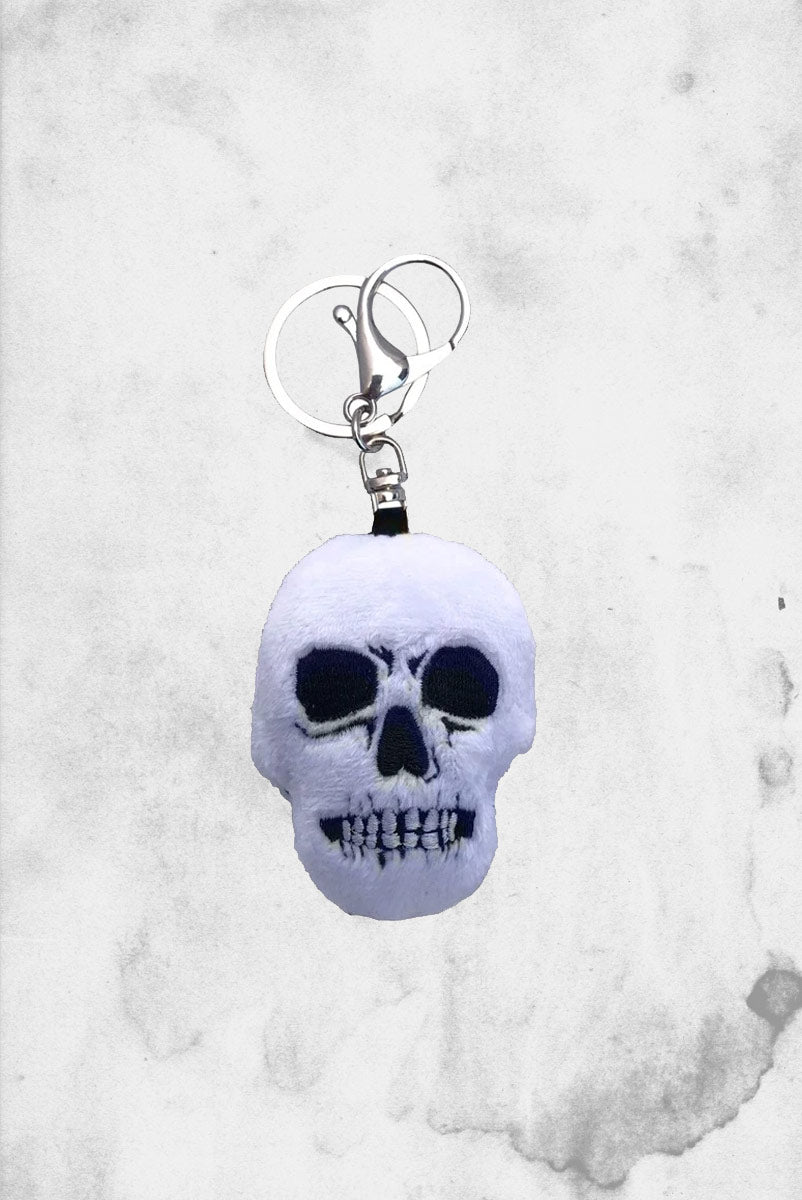 Skull Plush Keychain – Post Mortem Horror Bootique