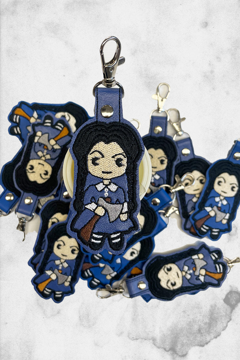 Wednesday Addams Keychain – Post Mortem Horror Bootique